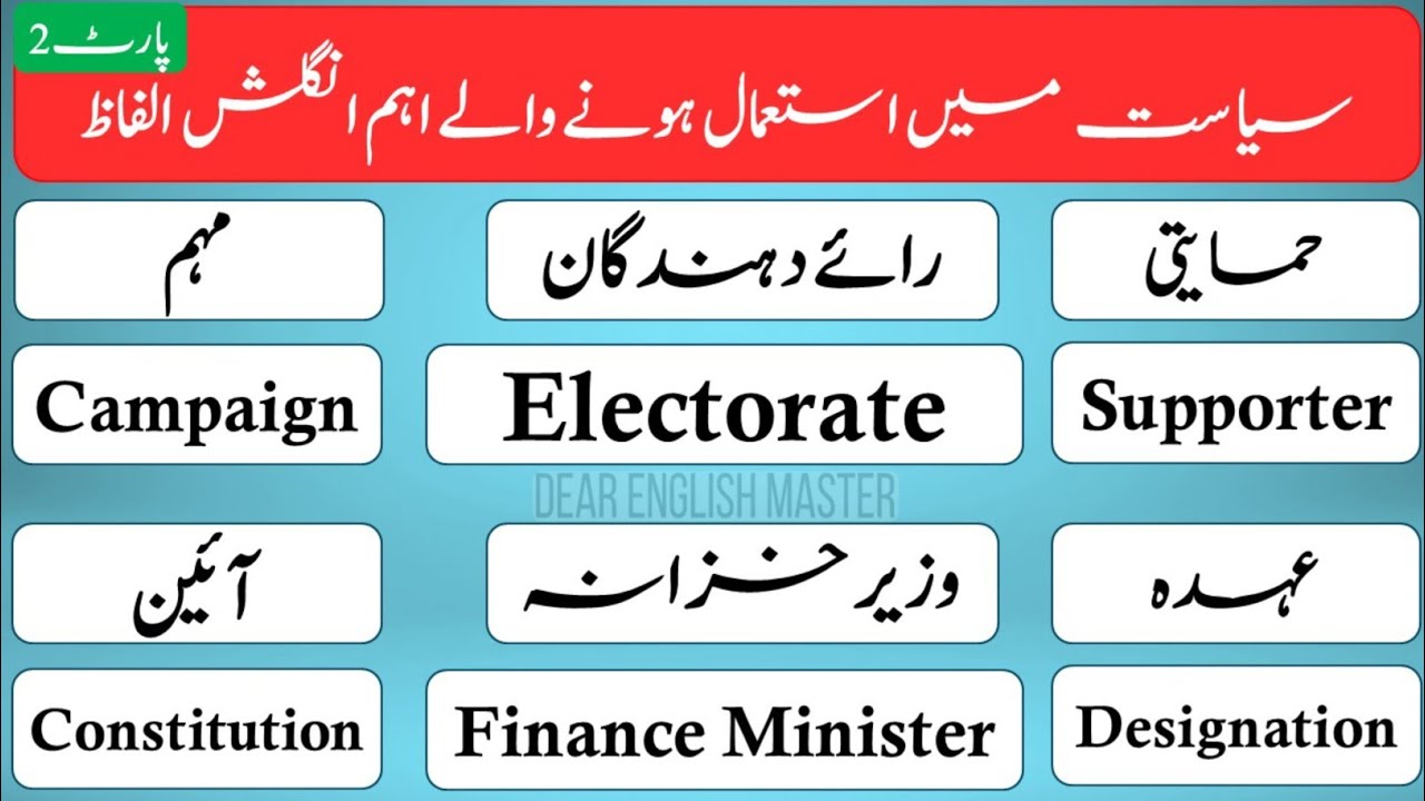 Political Vocabulary words |Political English Words|Part 2 - YouTube