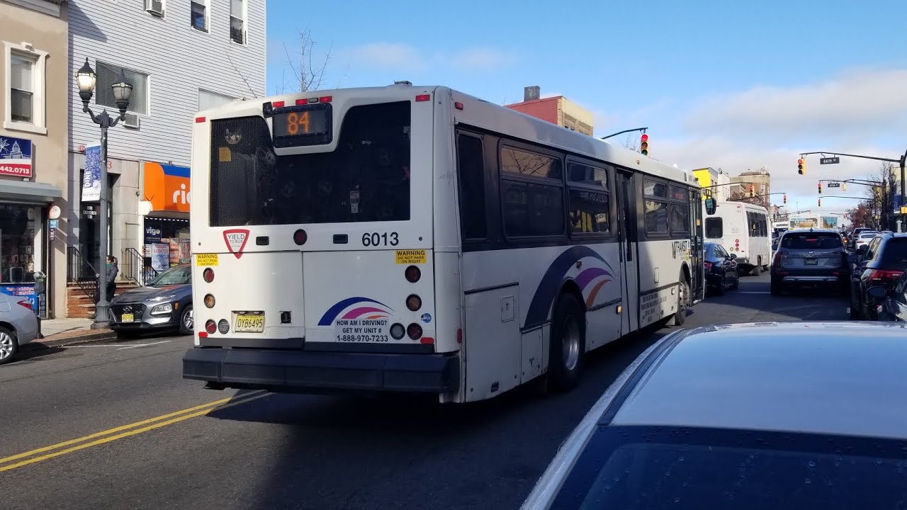 NJT ONE BUS 84 91st Street via Bergenline (𝐍𝐀𝐁𝐈 𝟒𝟎-𝐒𝐅𝐖 𝟔𝟎𝟏𝟑) - YouTube