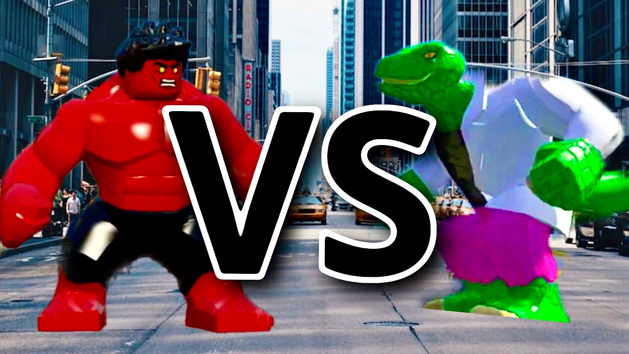 Lego Marvel Superheroes "RED HULK VS LIZARD" EPIC 4K Gameplay (NO ...