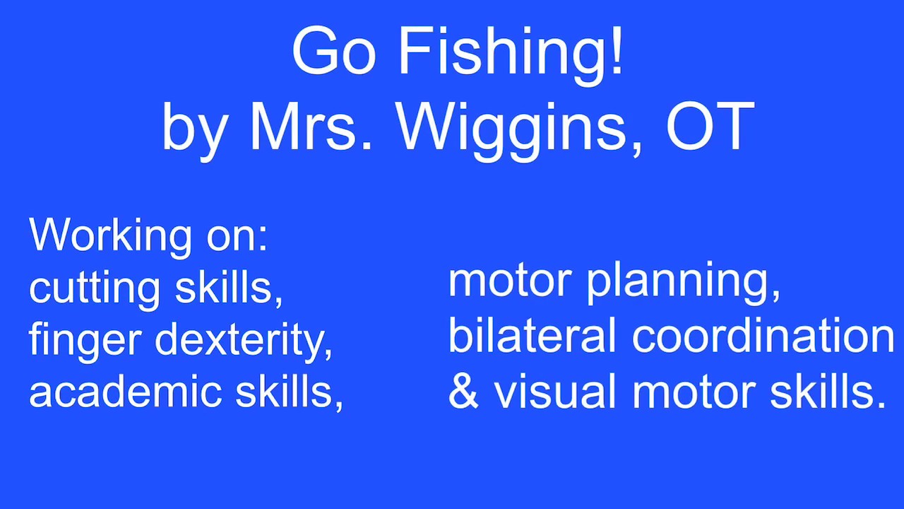 Mrs Wiggins OT Activity: Go Fishing! - YouTube