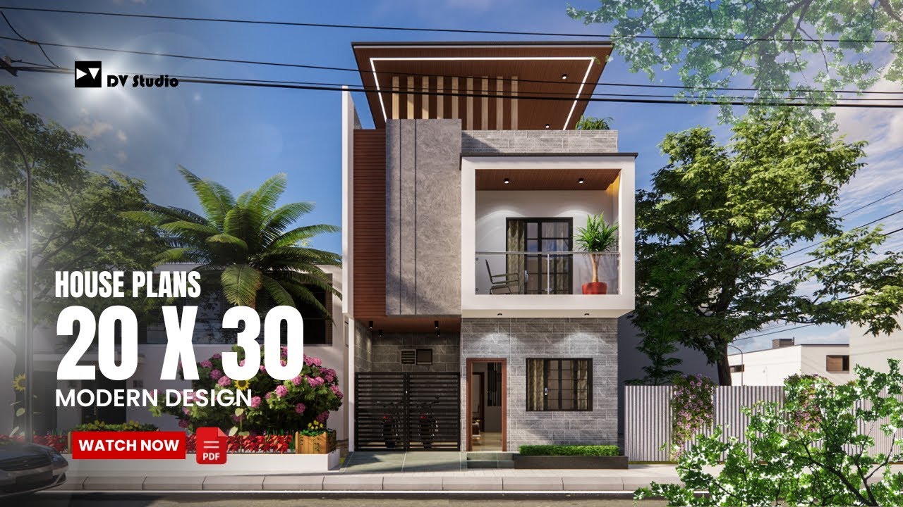 20X30 Compact Home 3D Plans | 65 Yards | 600 sqft | 3BHK | 6X9 Meter ...