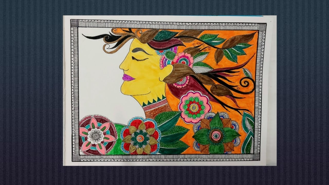 How to Draw A Beautiful Mandala Women Painting || Mandala Art Tutorial ...