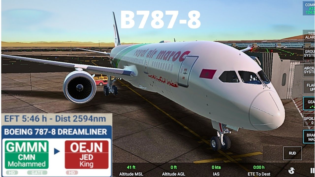 RFS - REAL FLIGHT SIMULATOR DE CASABLANCA (CMN) À JEDDAH(JED) EN BOEING ...