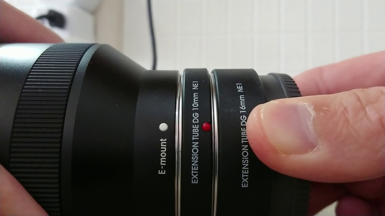 Fotga Sony extension tubes gap - YouTube