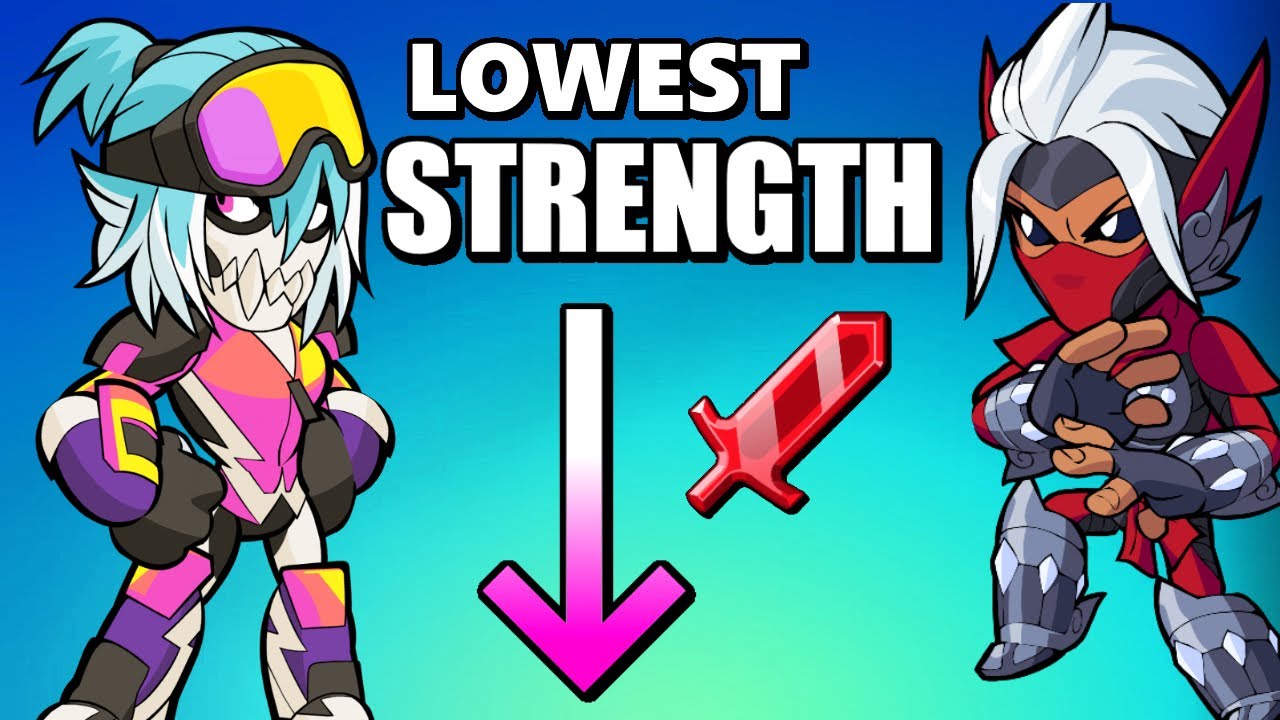 Playing the LOWEST STRENGTH LEGENDS! • Brawlhalla 1v1 Gameplay - YouTube
