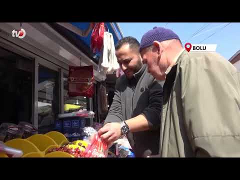 Bolu'da Pazar Tezgahları Bayram Şekerleriyle Renklendi