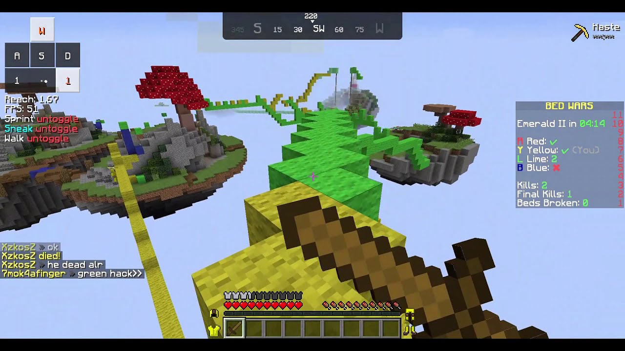 Using Auto clicker in Hypixel bedwars . [dont try this !] - YouTube