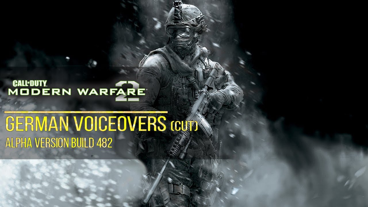 CoD MW2 (2009) Alpha Build: Cut "German" Faction Multiplayer Voiceovers ...