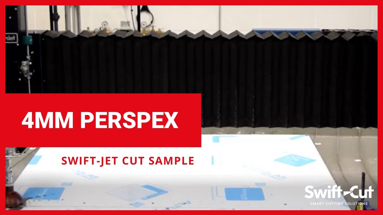 Swift-Jet cutting 4mm perspex - YouTube