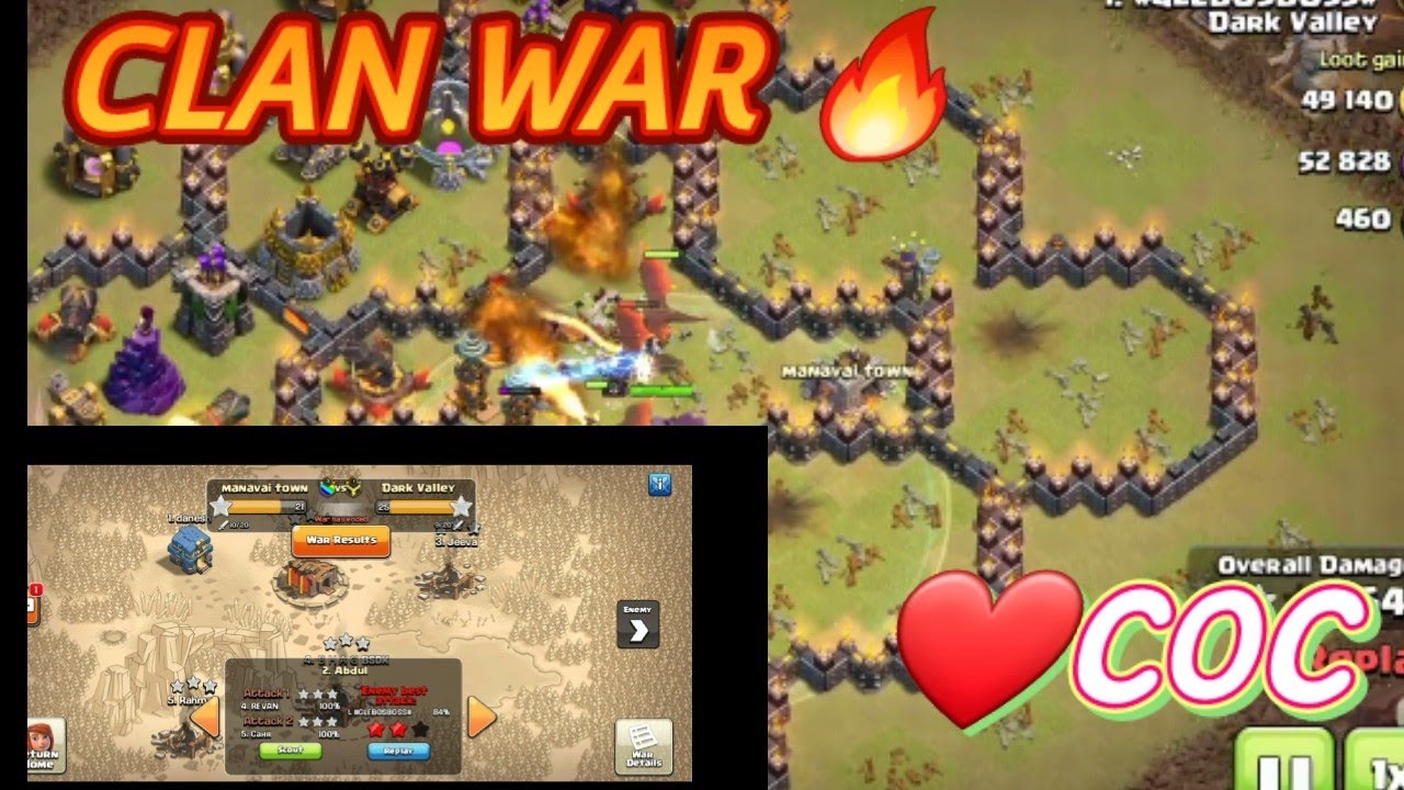 #coc #clan war #best attack with dragon that can't make 100% #how to learn coc tutorial #brain ...