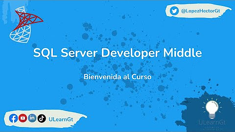 SQL Server Developer Middle - YouTube