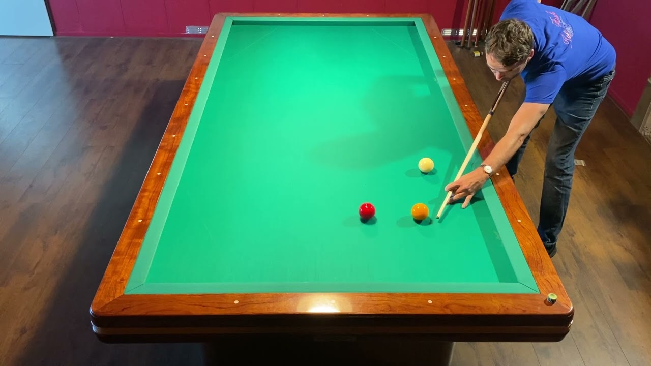 Libre biljart - practice drawback gather shots. Daily routine - YouTube