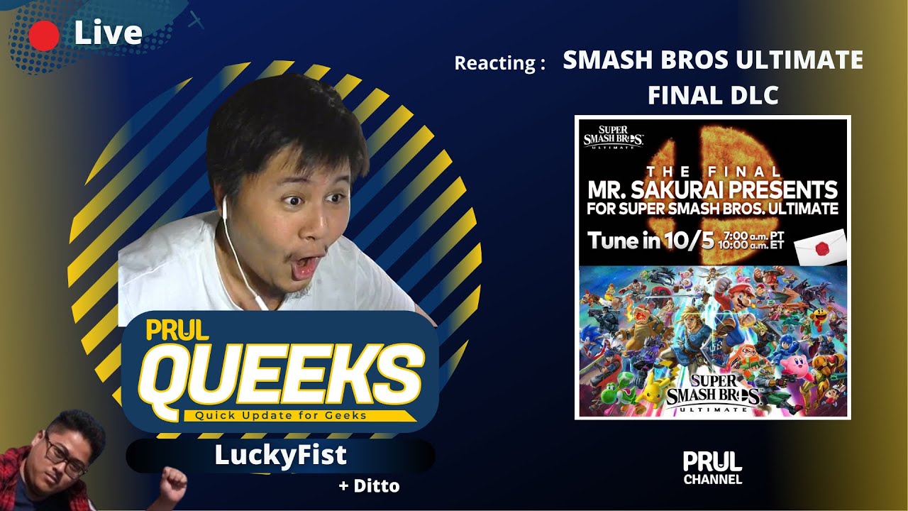 LIVE REACTION SUPER SMASH BROS. ULTIMATE FINAL DLC | The Final “Mr ...