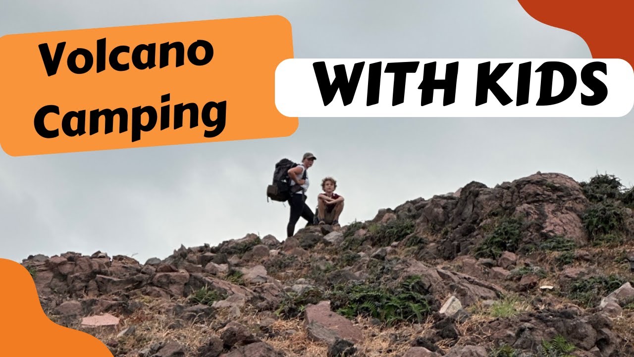 Family Camps on a Volcano - YouTube