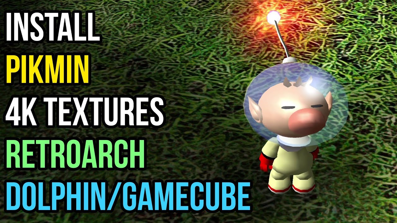 How to Install Pikmin 4K Texture Pack in RetroArch Dolphin - YouTube