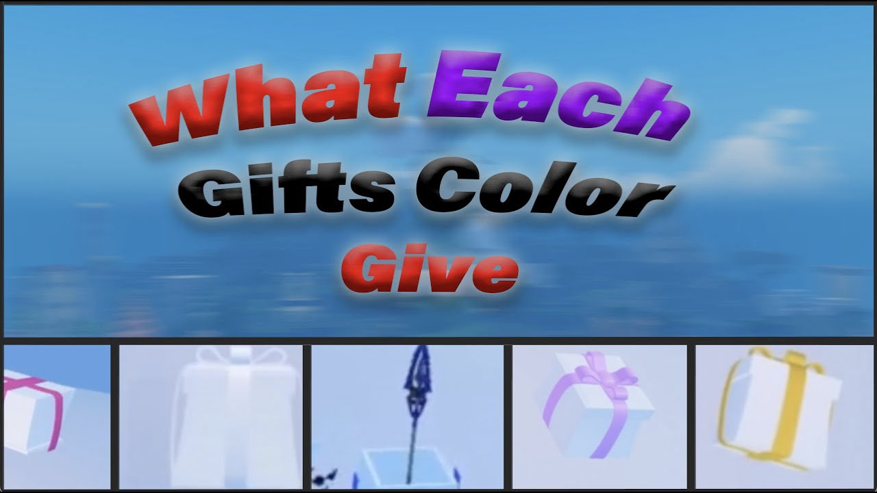 what each GIFTS COLOR give (gpo anniversary event) - YouTube