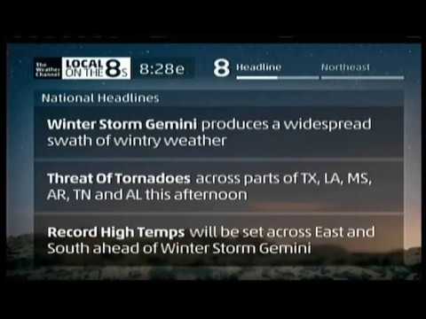 TWC Satellite Local Forecast on Dish Network- Dec. 21, 2013- 5:28PM PST ...
