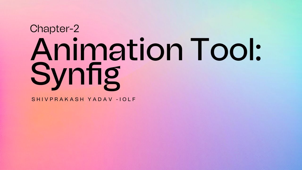 Chapter 2 : Animation Tool: Synfig #Ghseb #Synfig - YouTube