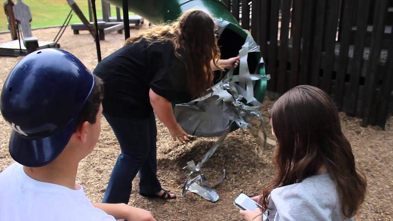 Child Stuck in Slide - YouTube