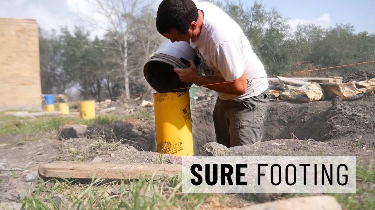 Pouring the Foundation for Our EARTHEN HOME Porch | Off Grid Compressed ...