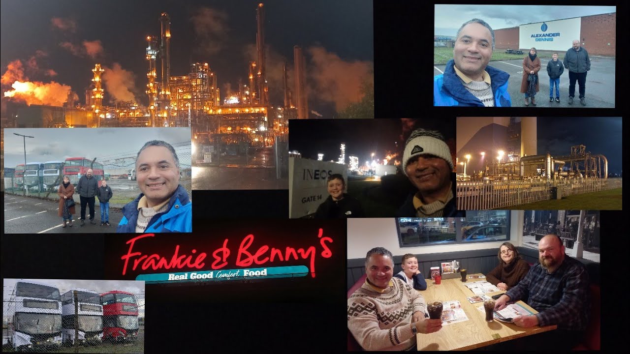 Alexander Dennis bus factory and Grangemouth Oil Refinery(photos of our ...