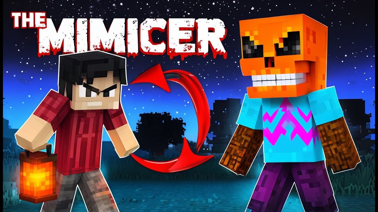 Surviving the horror creature mimicer in minecraft #minecraft - YouTube