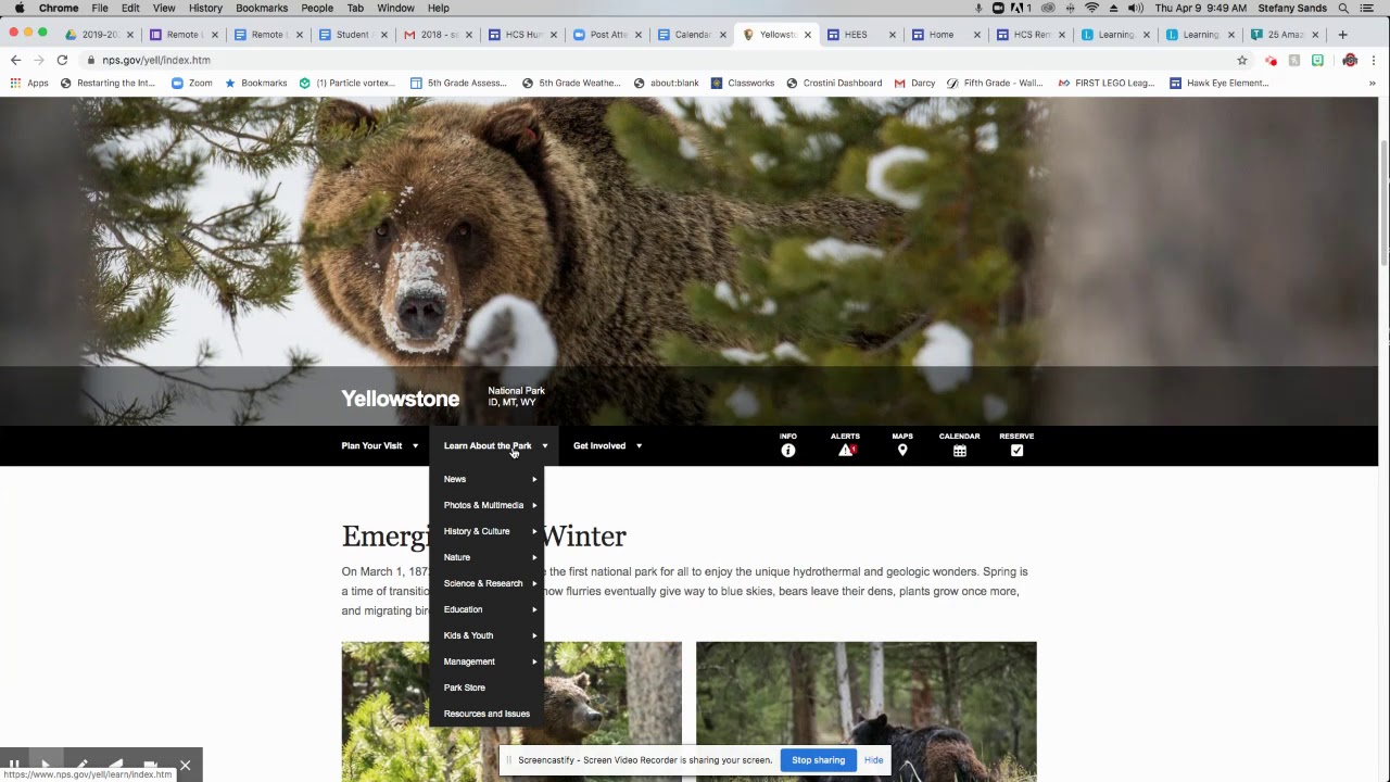 Yellowstone Virtual Field Trip - YouTube