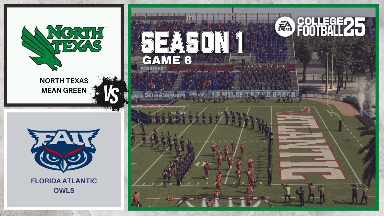 College Football 25 UNT | Ep. 6 - Big RIVALRY Game Challenges Winning ...