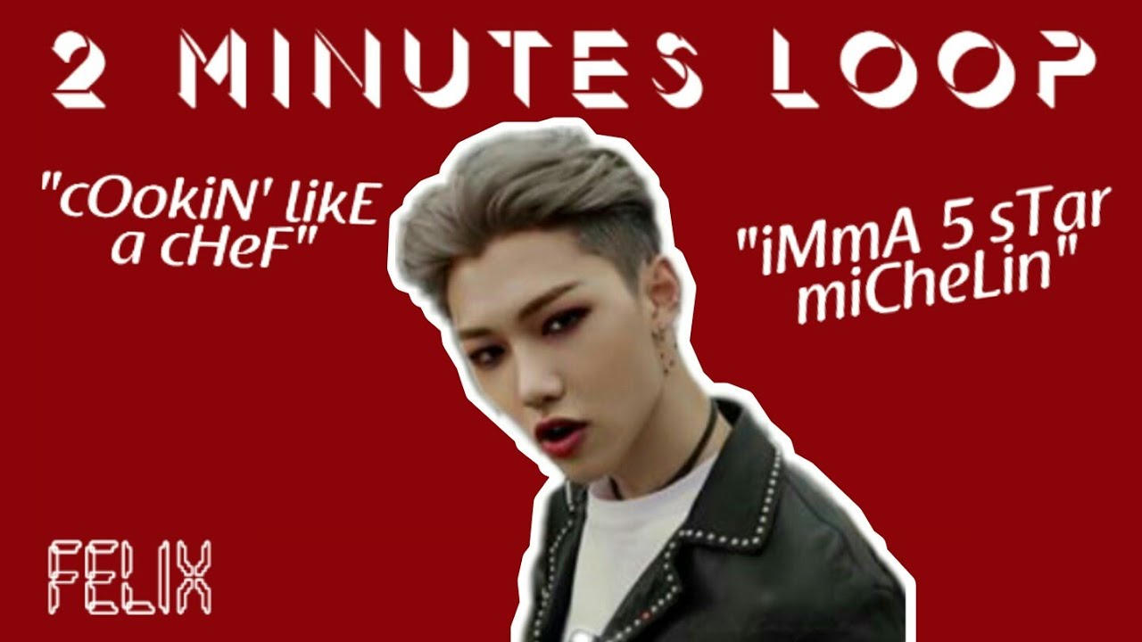straykids felix's "cooking like a chef, im a 5 star michelin" 2 minutes ...
