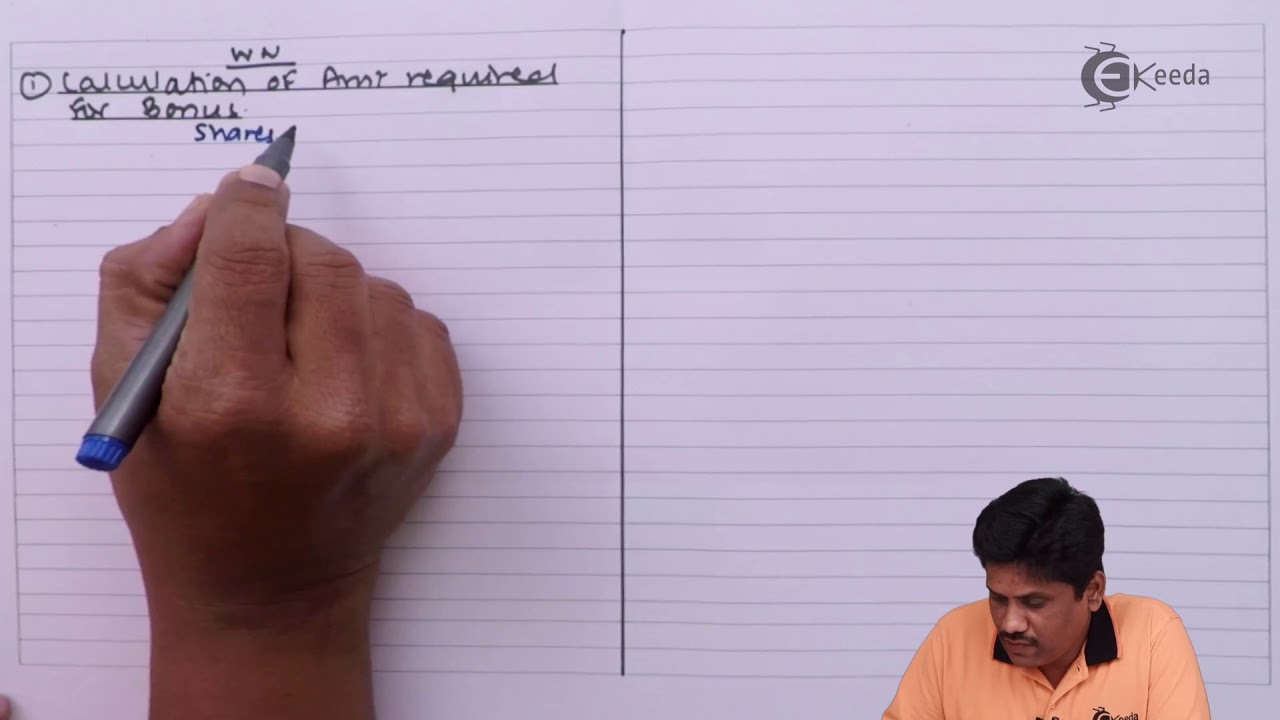 Problem No 1 Based on Issue of Bonus Shares - Issue of Bonus Shares ...