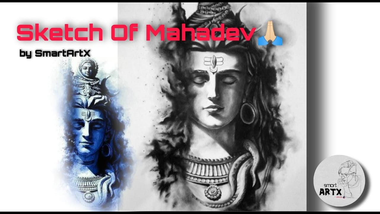 Sketch of Mahadev।। How to draw Lord Shiva Step by step Tutorial ...