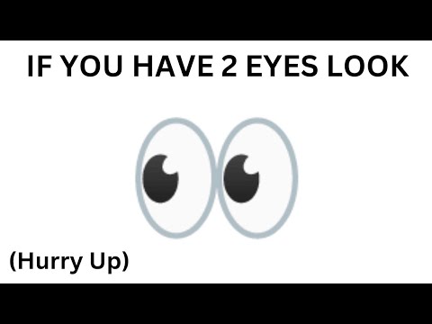 Watch this video only if you have 2 eyes!. - YouTube