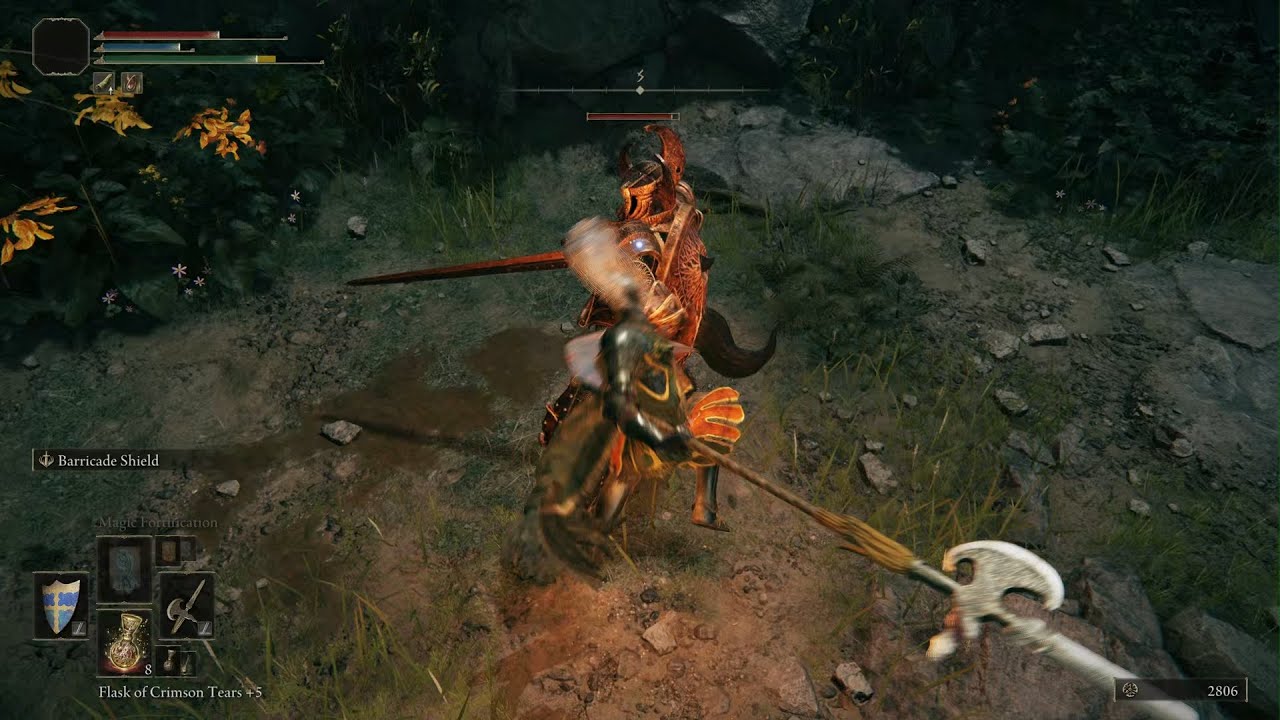 ELDEN RING: Challenge - Beat the Crucible Knight - Stormveil at Level ...