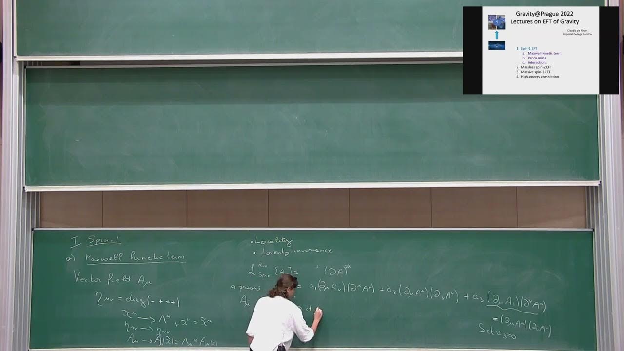 Effective Field Theory of Gravity Lecture 1 by Claudia de Rham, GRAVITY@PRAGUE 2022 PhD school ...