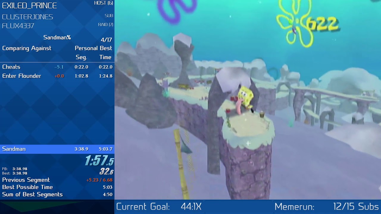 Spongebob Squarepants: Battle for Bikini Bottom Sandman% Speedrun in 3: ...