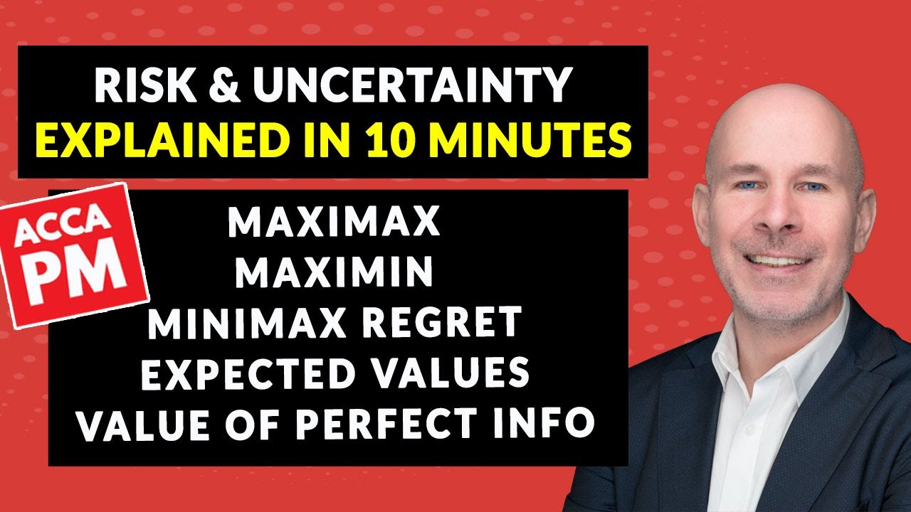 Risk & Uncertainty Simplified | ACCA PM | MaxiMax, MaxiMin, MiniMax ...