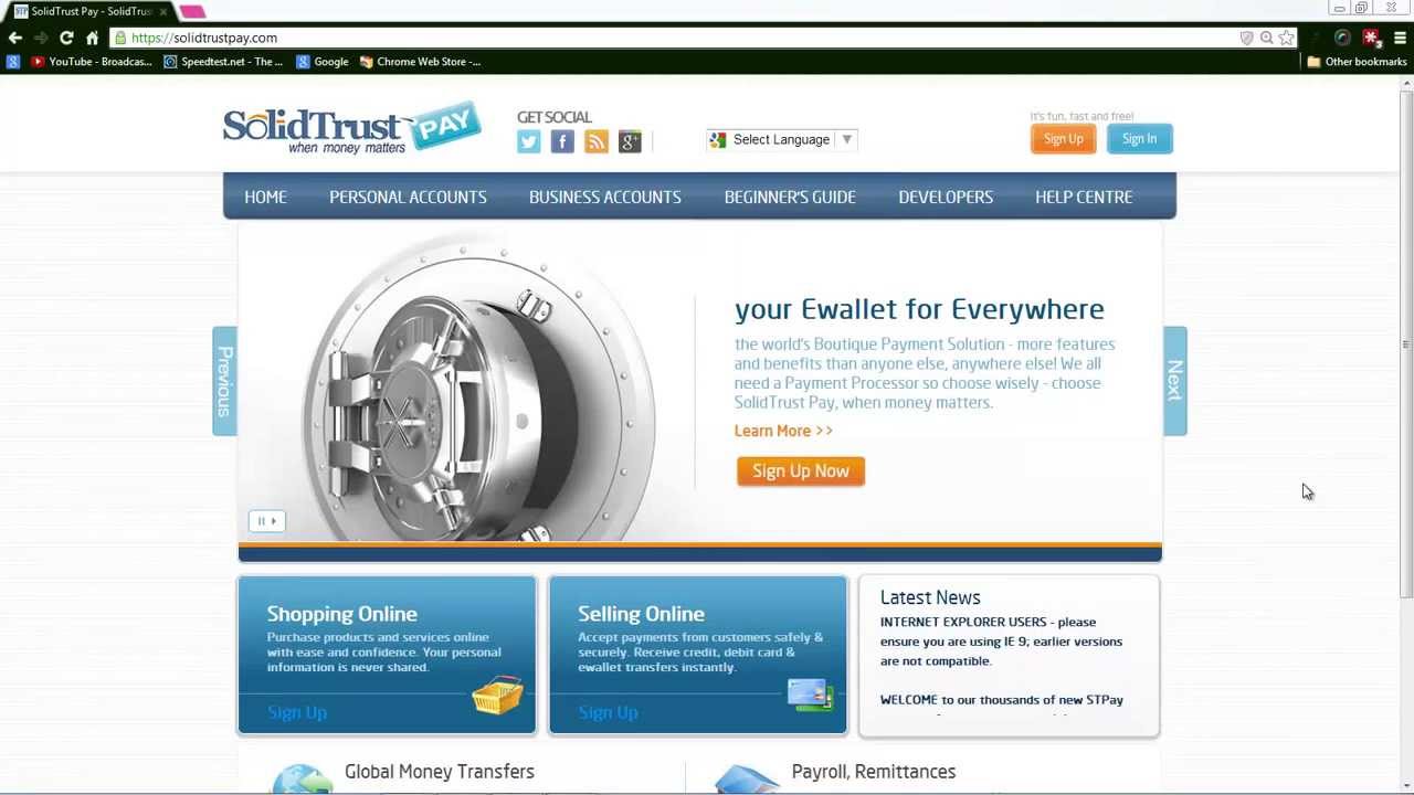 SolidTrust Pay-uplata novca na racun. - YouTube