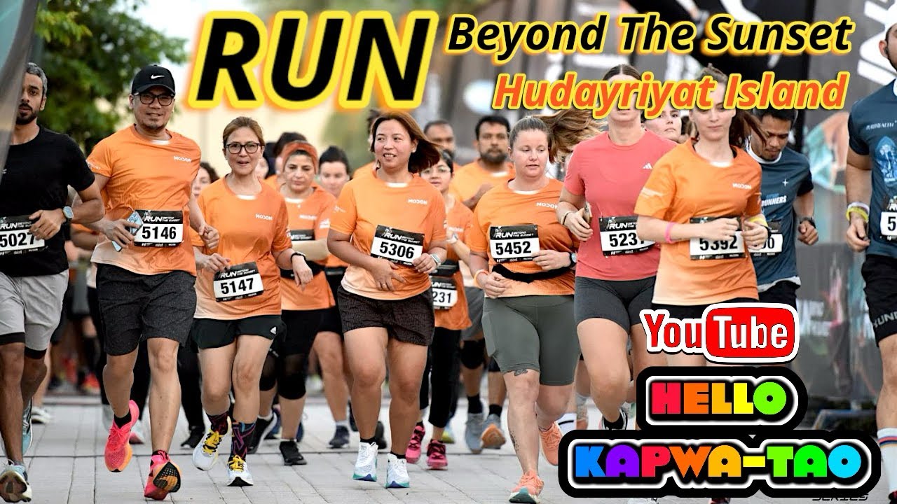 RUN BEYOND THE SUNSET | Hudayriyat, Abu Dhabi | 5km Run #patok # ...