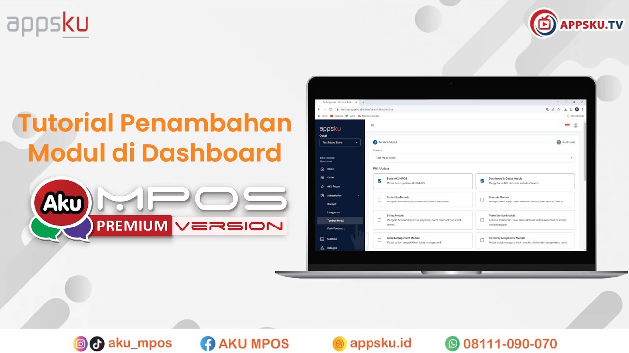 Tutorial Penambahan Modul di Dashboard AKU MPOS - YouTube