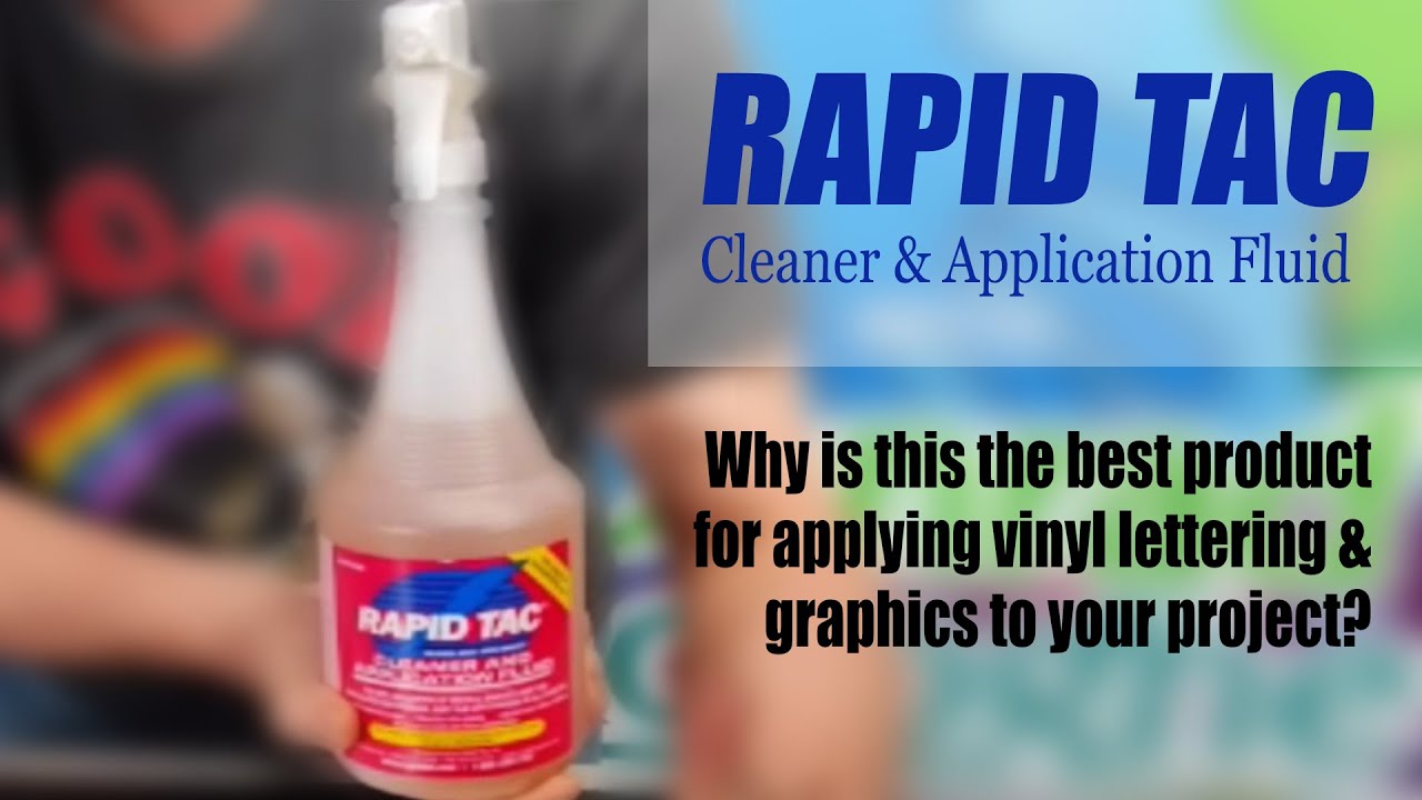 Rapid Tac Cleaner & Application Fluid - YouTube