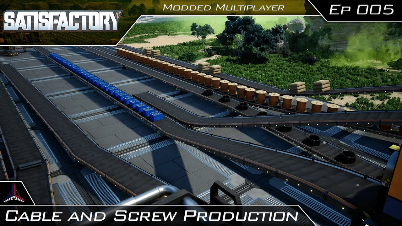 Satisfactory - Multiplayer with Mods | Cable and Screw Production ...