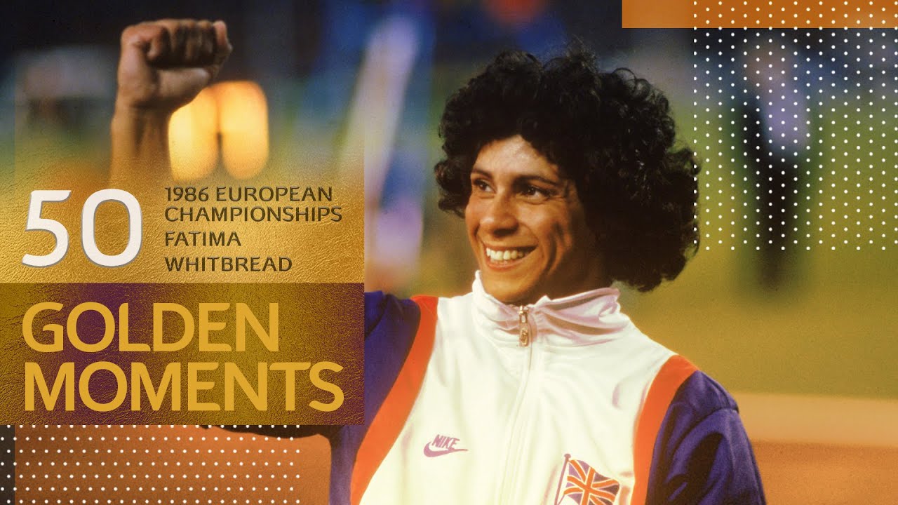 Fatima Whitbread sets a world record in the qualifiers | 50 Golden ...