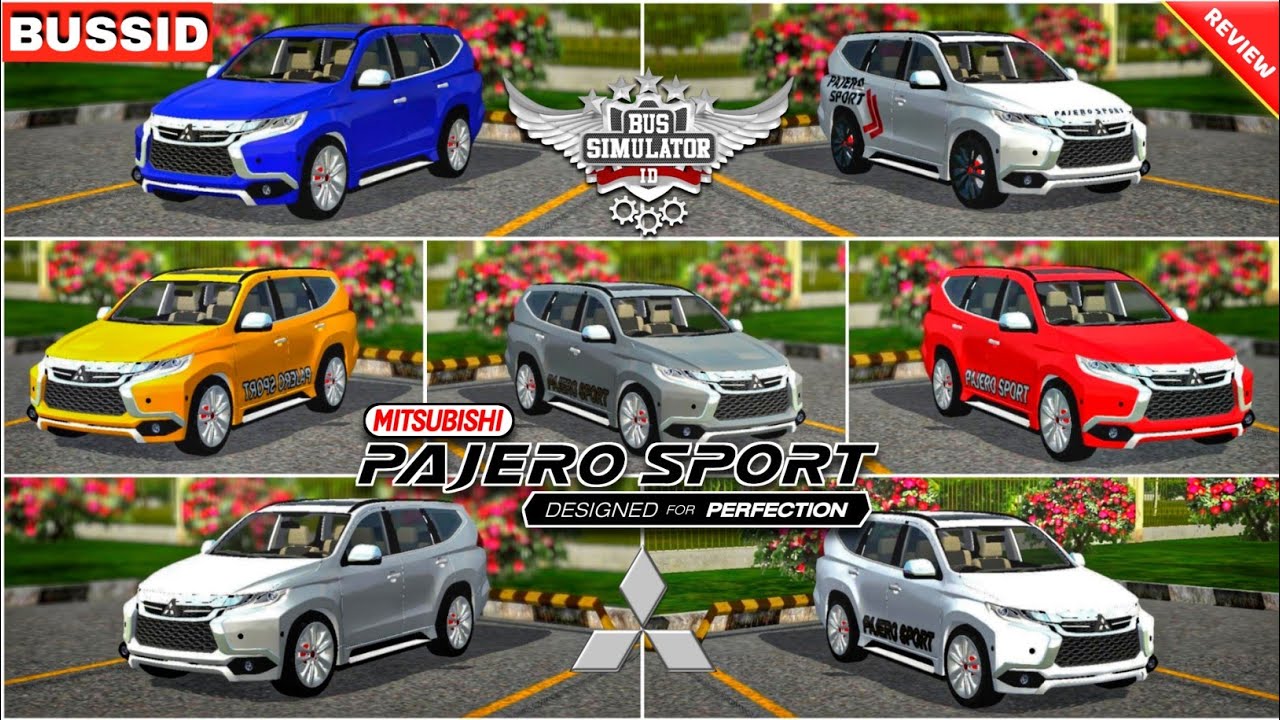 Bussid || MITSUBISHI Pajero Sport Car Mod With full Animation Review ...