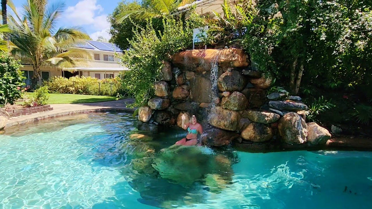 A Lagoon Size Resort Pool For Kim's B-day 🎂 ️ - YouTube