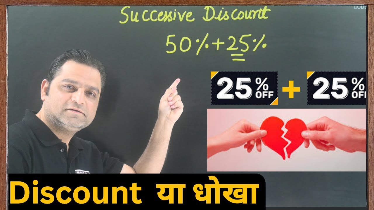 What is Successive Discount? 50% +Discount 25% | Discount offers in ...