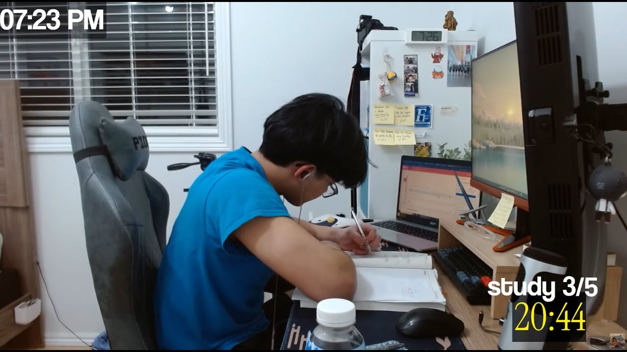 study w/ me live | 25/5 Pomodoro - YouTube