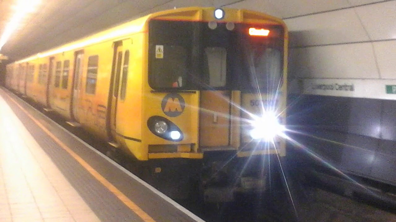 Trains at Liverpool Central (Wirral Line) - YouTube