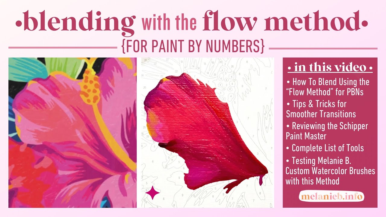 How to Blend with the Flow Method for Paint by Numbers PBN: Simple ...