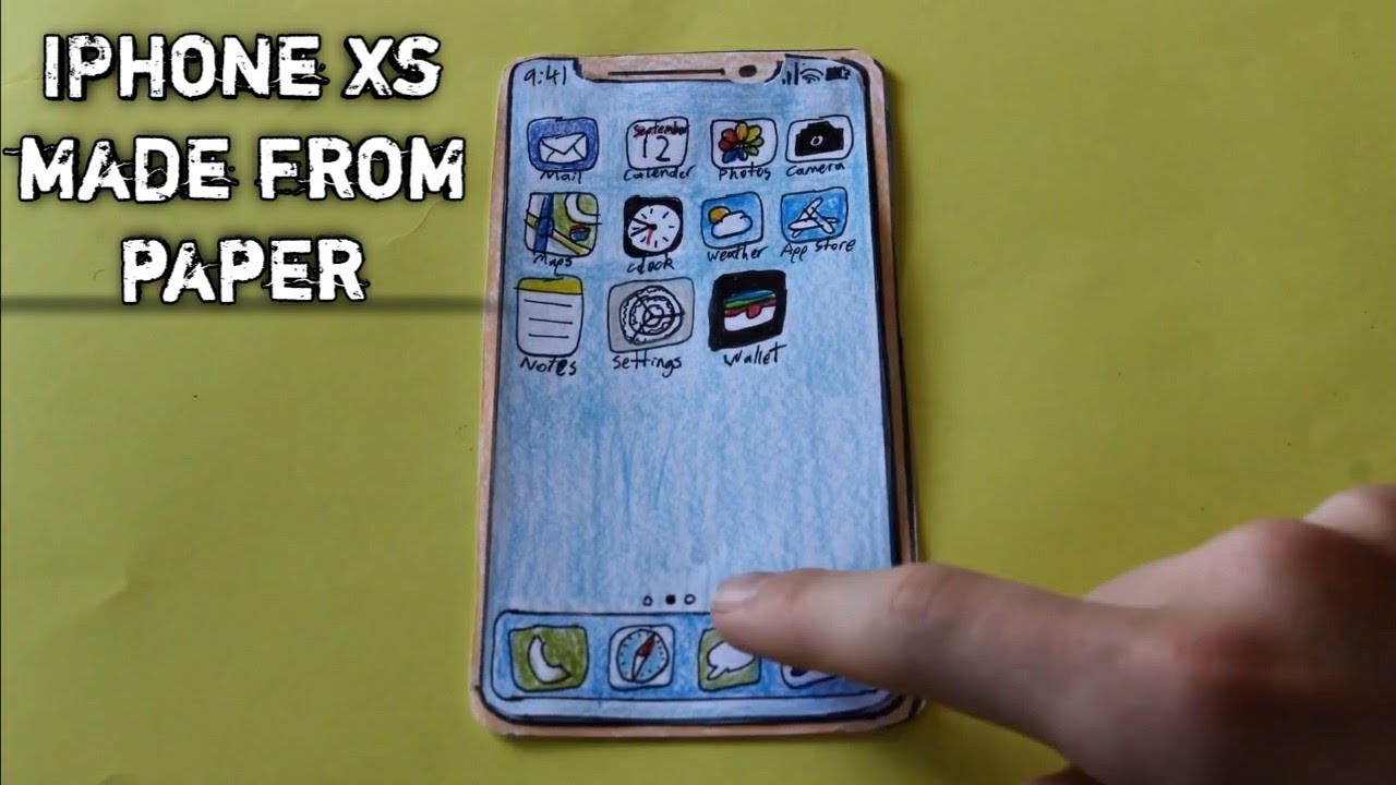 iPhone xs made from paper | selfie tech | a animated short film - YouTube