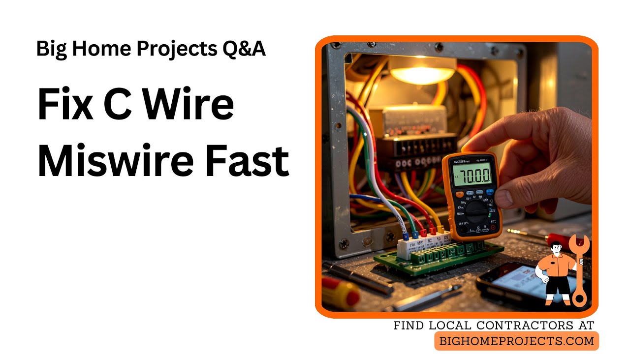 Thermostat C wire miswire fix and voltage test steps - YouTube